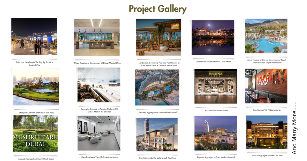 Project Gallery - Good Hand Stones & Concrete Flooring in UAE